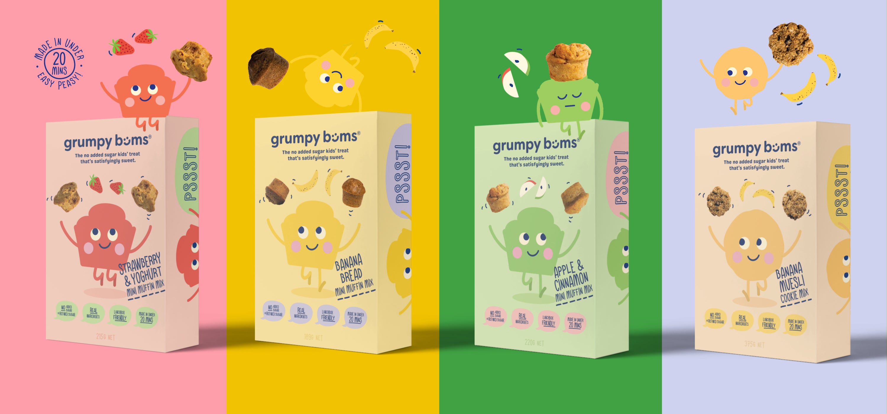 Healthy kids snacks, no sugar#N# – Grumpy Bums