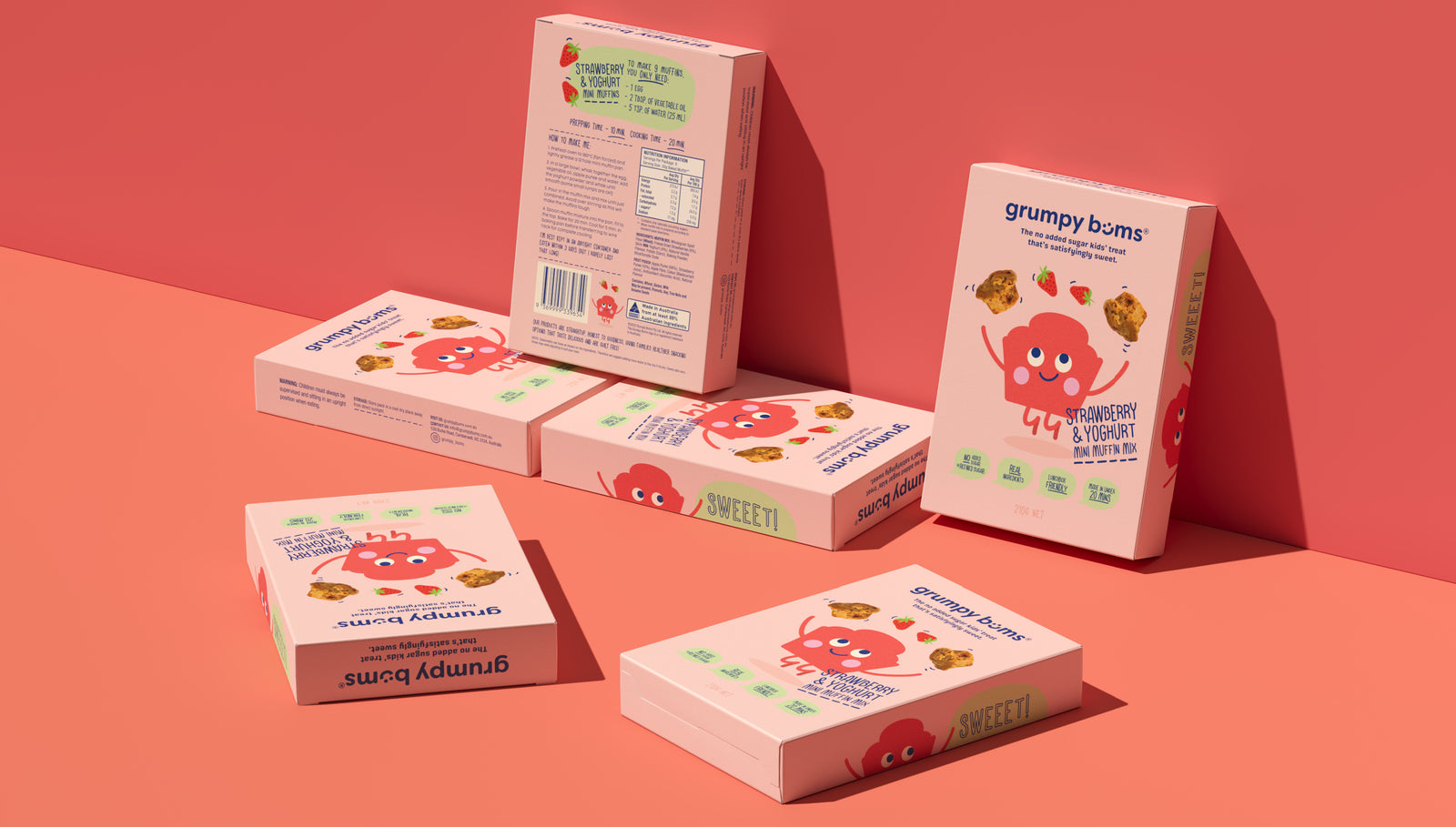 Grumpy Bums, healthy kids snacks, without added sugar